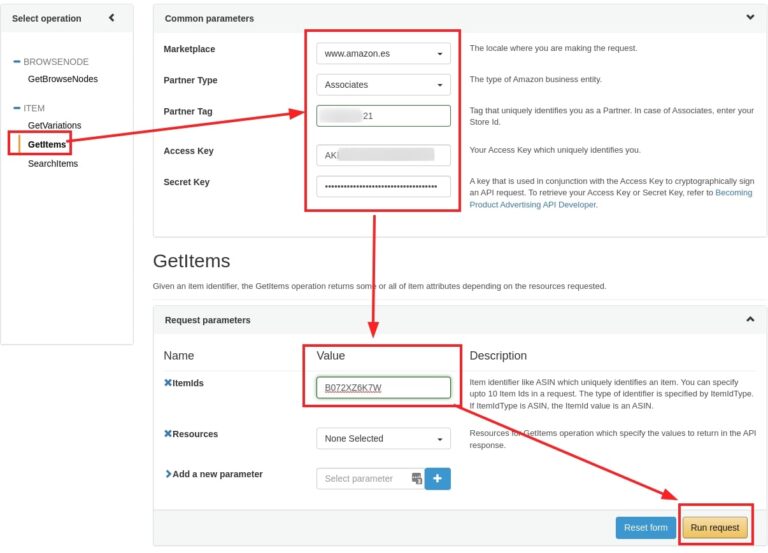 How to get and setup the Amazon Affiliate API (PA API)
